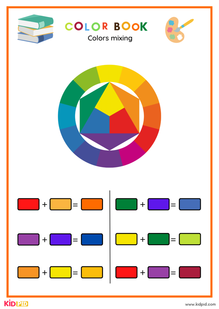 Color Activity Book to Understand Colors - Kidpid