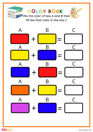 Color Activity Book to Understand Colors - Kidpid