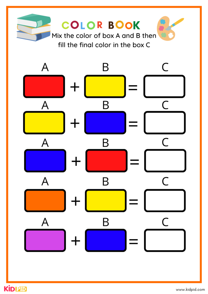Color Activity Book to Understand Colors - Kidpid