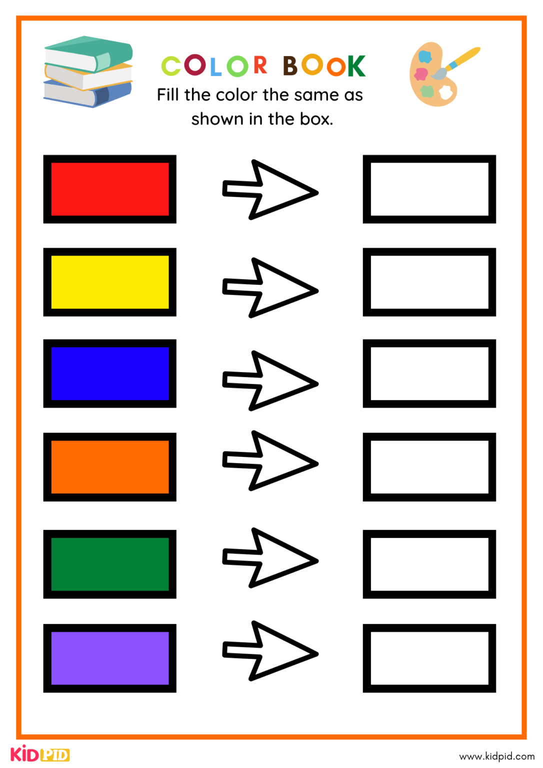Color Activity Book to Understand Colors - Kidpid
