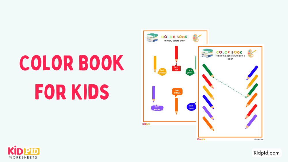Color Activity Book to Understand Colors - Kidpid