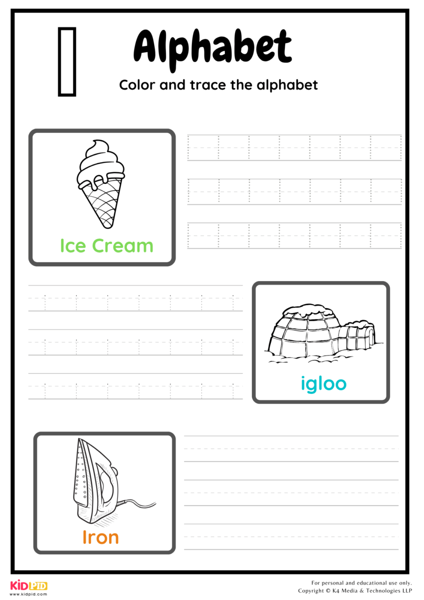 Letter Tracing Workbook - Kidpid