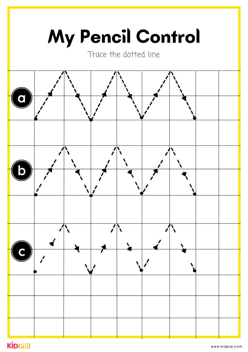 Tracing Book - Learn to Control Pencil - Kidpid