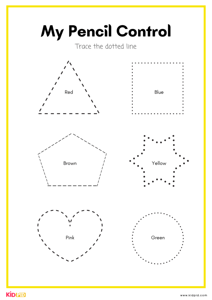 Tracing Book - Learn to Control Pencil - Kidpid
