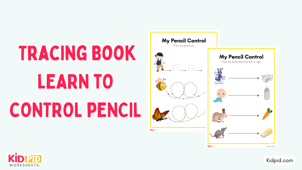 Tracing Book - Learn to Control Pencil - Kidpid