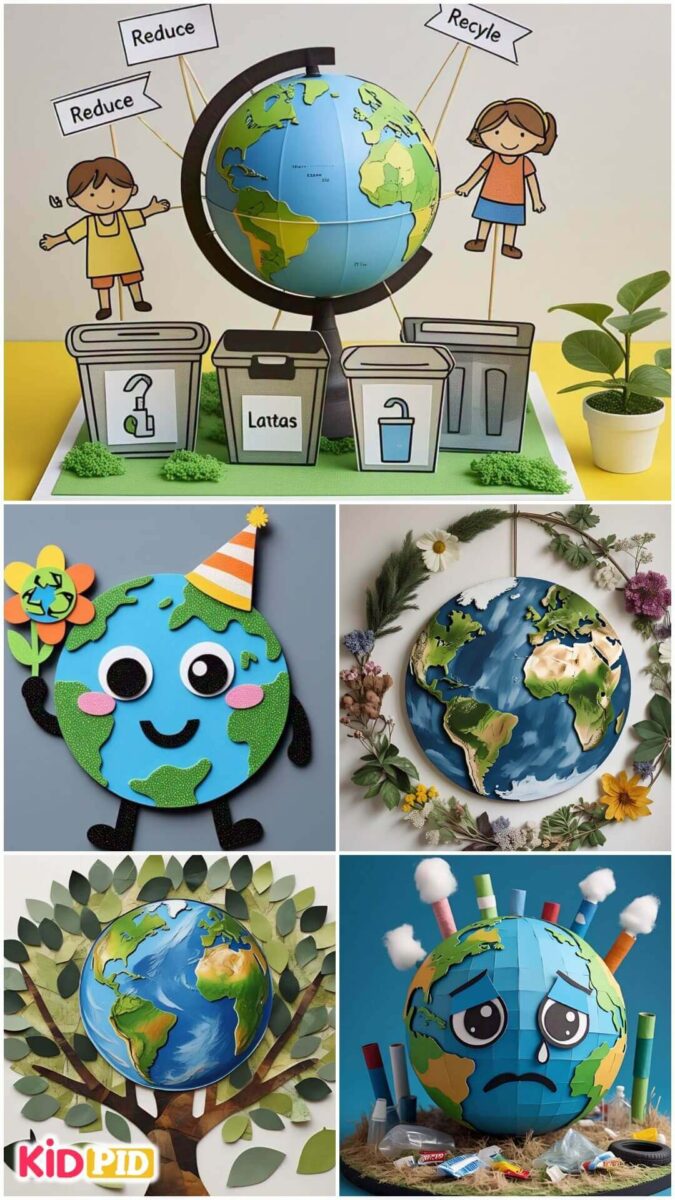 Simple Earth Day Crafts and Projects for Children - Kidpid