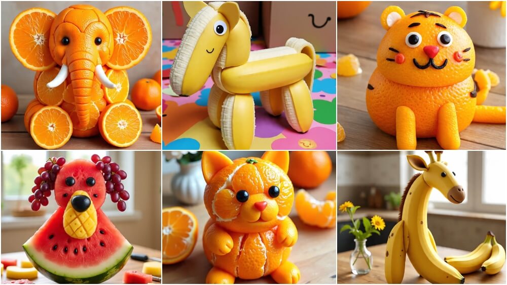 Fruits Animals Decor Craft Ideas for Kids - Kidpid