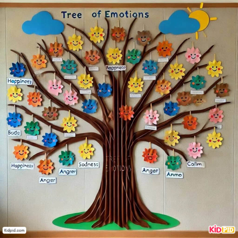 Simple Tree Theme Classroom Wall Decoration Ideas - Kidpid