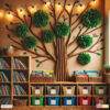 Simple Tree Theme Classroom Wall Decoration Ideas - Kidpid