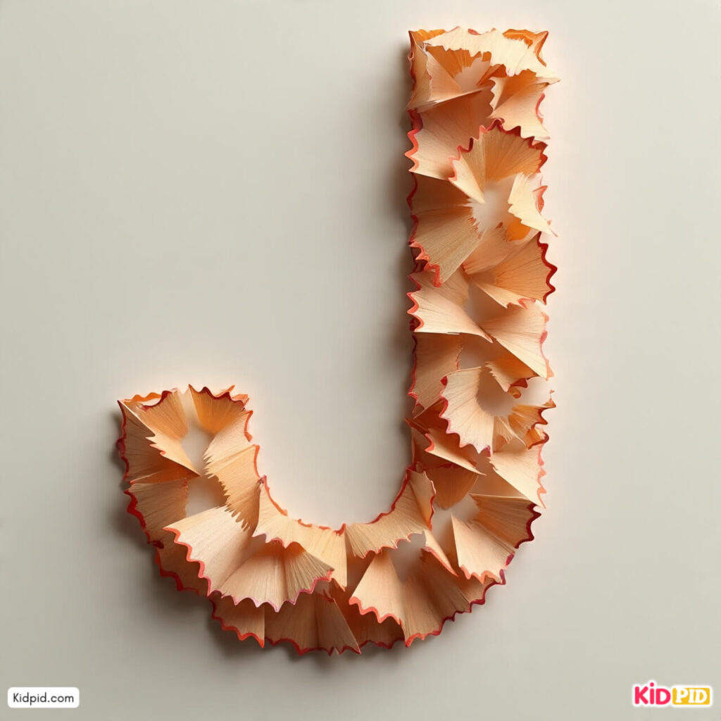 A to Z Pencil Shaving Letter Crafts - Kidpid