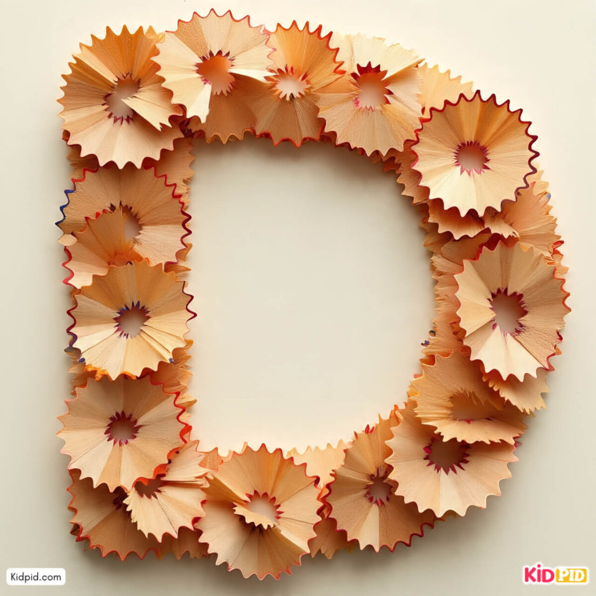 A to Z Pencil Shaving Letter Crafts - Kidpid