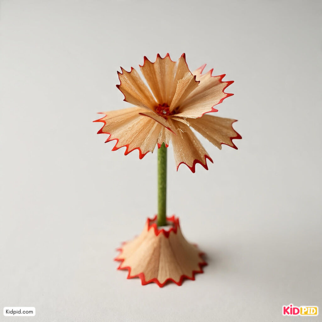 Pencil Shaving Flower Art and Craft Ideas - Kidpid