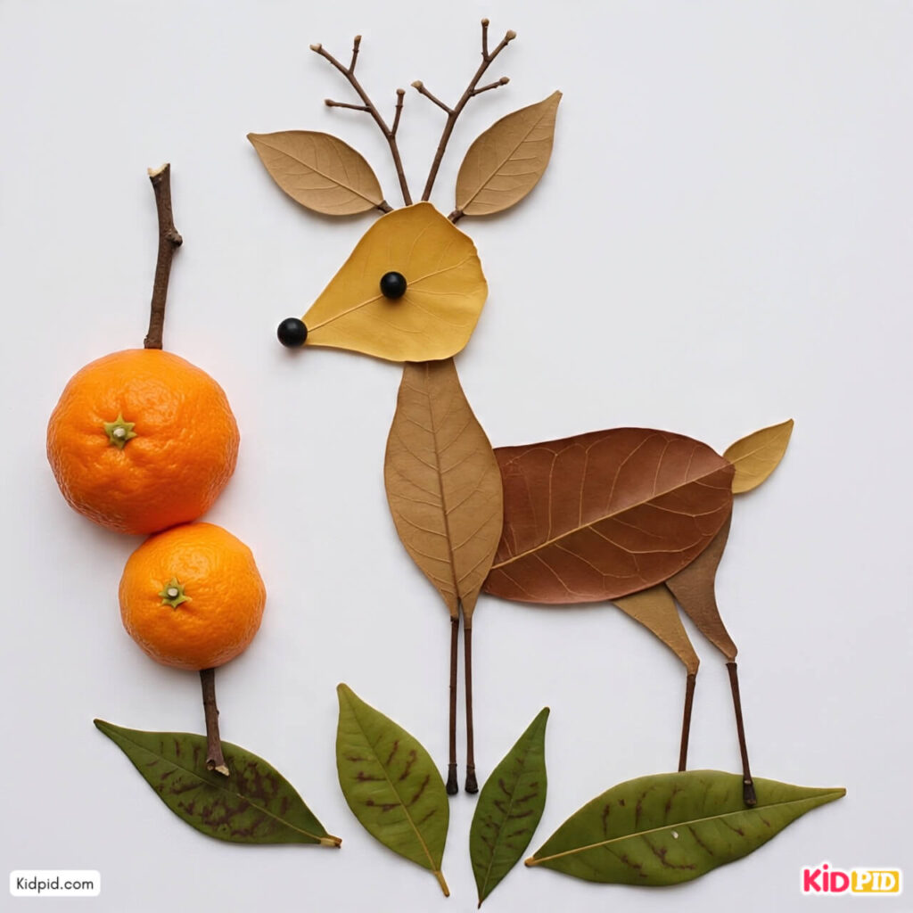 Dry Leaf Animal Art Activities for Kids - Kidpid