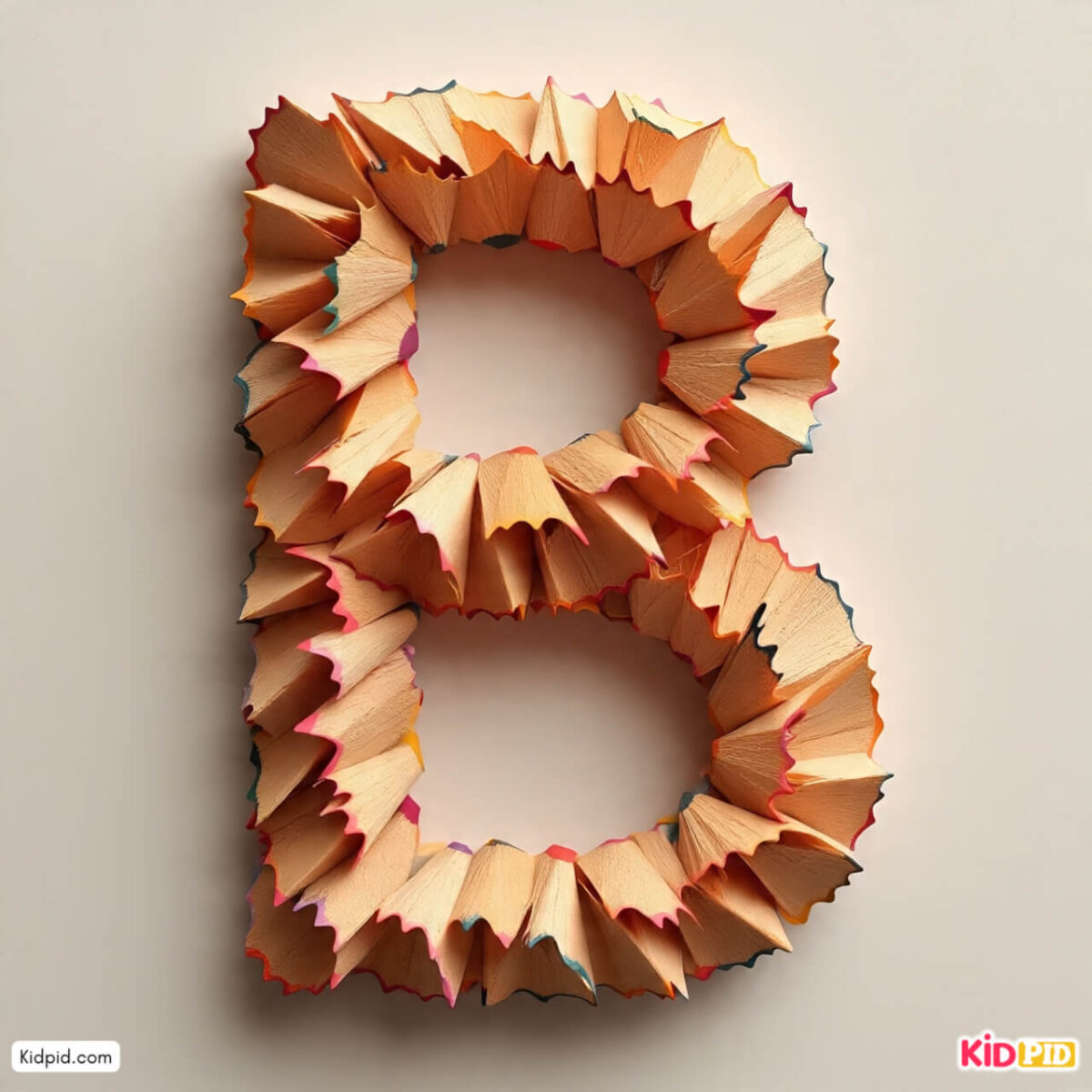 A to Z Pencil Shaving Letter Crafts - Kidpid