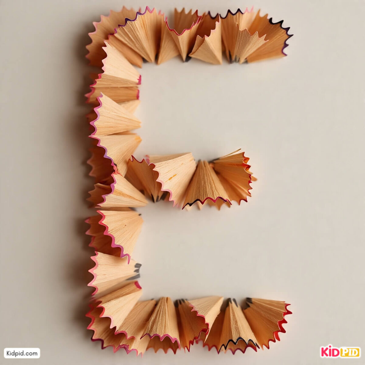 A to Z Pencil Shaving Letter Crafts - Kidpid