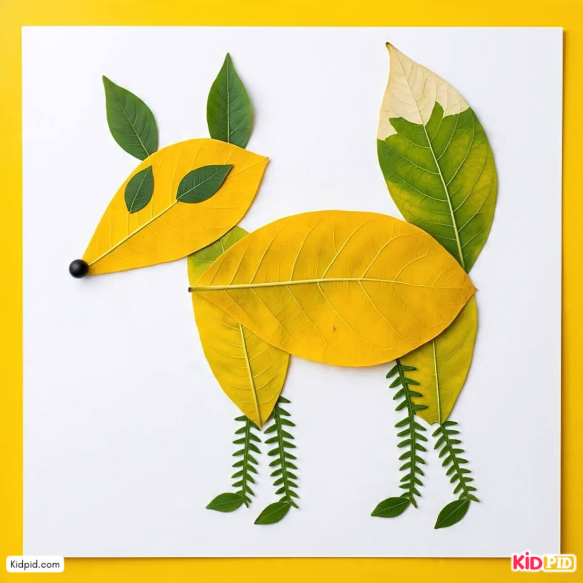 Dry Leaf Animal Art Activities for Kids - Kidpid