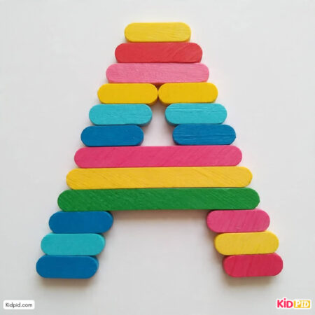 Popsicle Sticks Letter Crafts A to Z - Kidpid