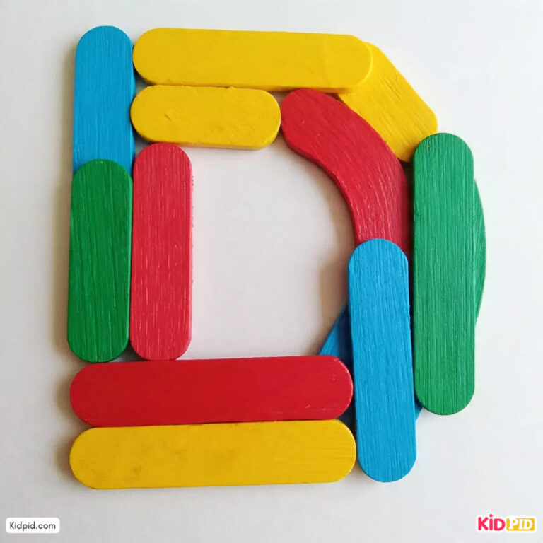Popsicle Sticks Letter Crafts A to Z - Kidpid