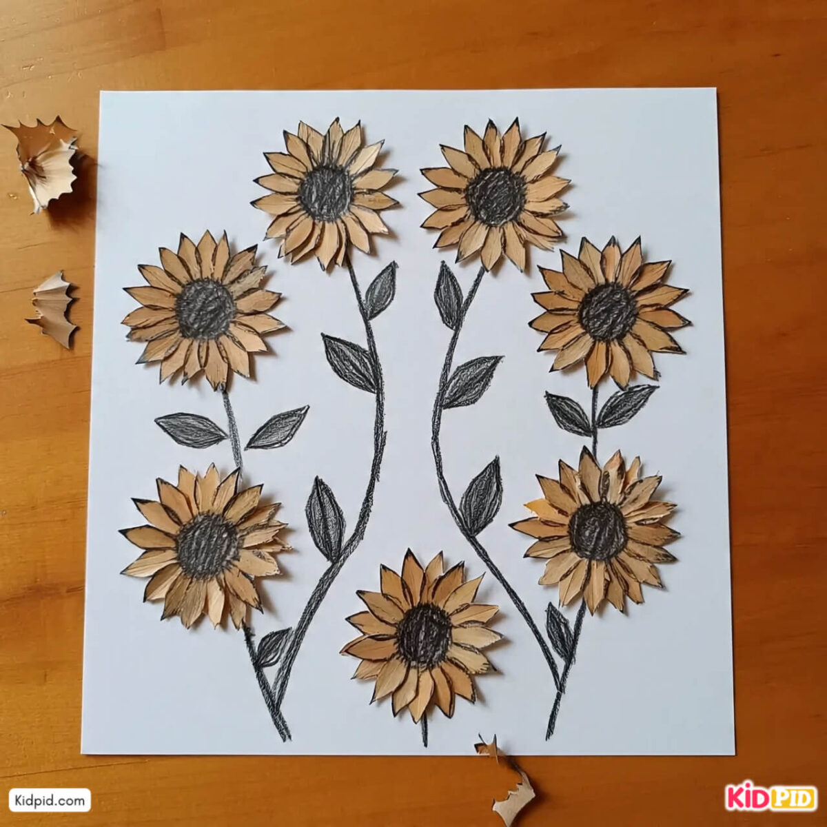 Pencil Shaving Flower Art and Craft Ideas - Kidpid