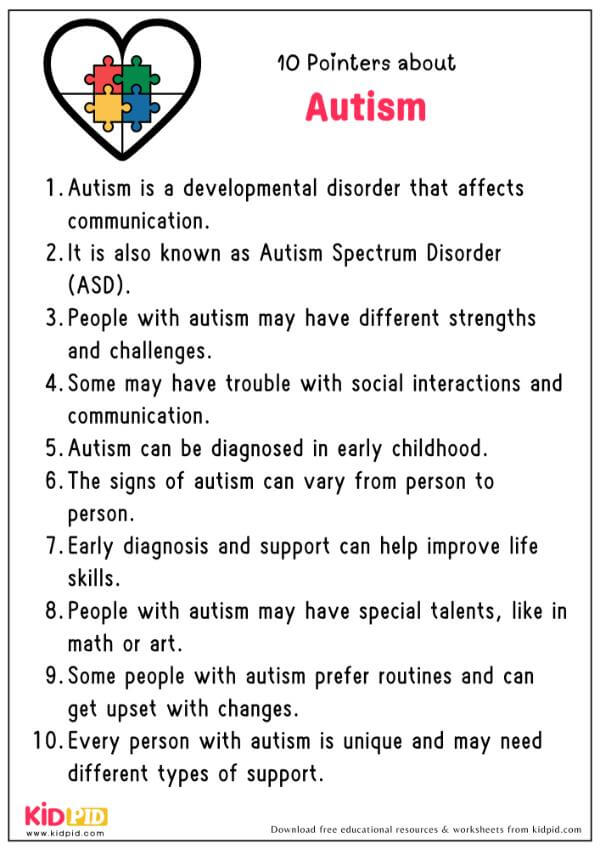 Autism: Essay, 10 Pointers and Questions - Kidpid