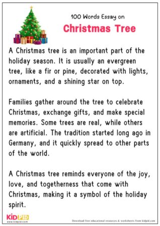 Christmas Tree : Essay, 10 Pointers and Questions - Kidpid