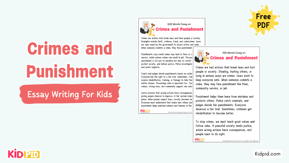 Crimes and Punishment: Essay, 10 Pointers and Questions - Kidpid