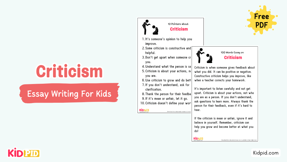 Criticism: Essay, 10 Pointers and Questions - Kidpid