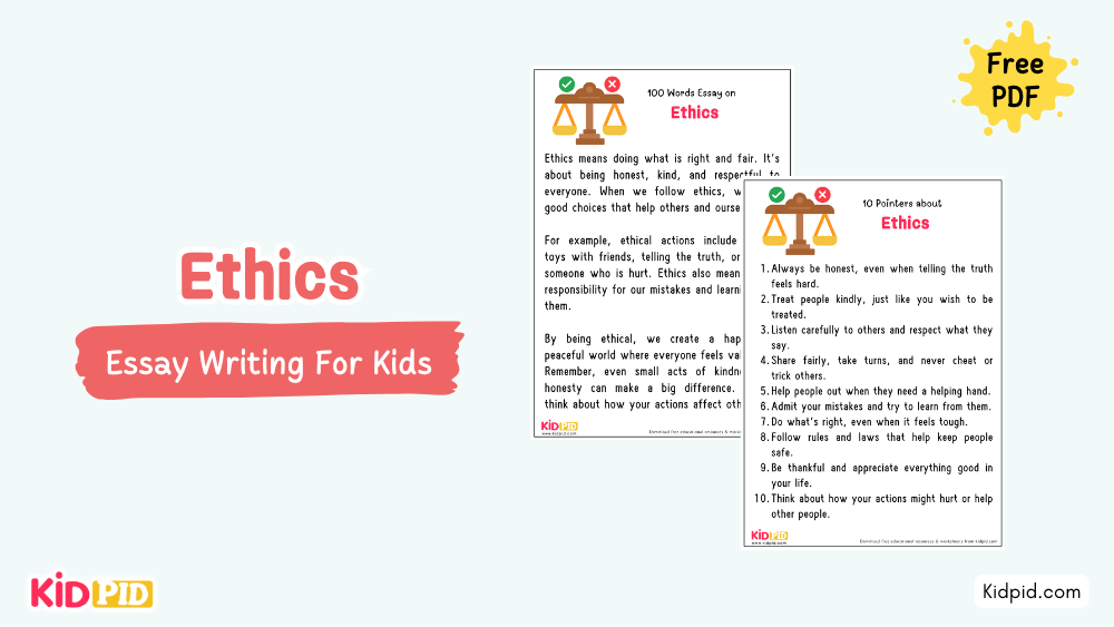Ethics: Essay, 10 Pointers and Questions - Kidpid