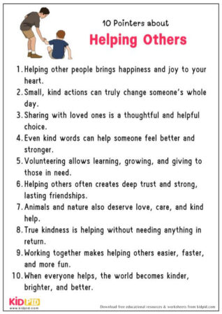 Helping Others: Essay, 10 Pointers and Questions - Kidpid