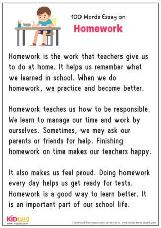 Homework: Essay, 10 Pointers and Questions - Kidpid