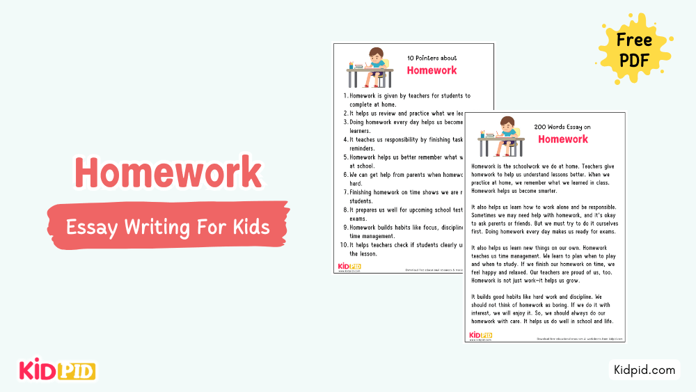 Homework: Essay, 10 Pointers and Questions - Kidpid