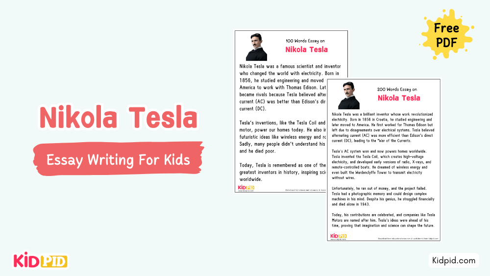 Nikola Tesla: Essay, 10 Pointers and Questions - Kidpid