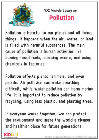Pollution : Essay, 10 Pointers and Questions - Kidpid