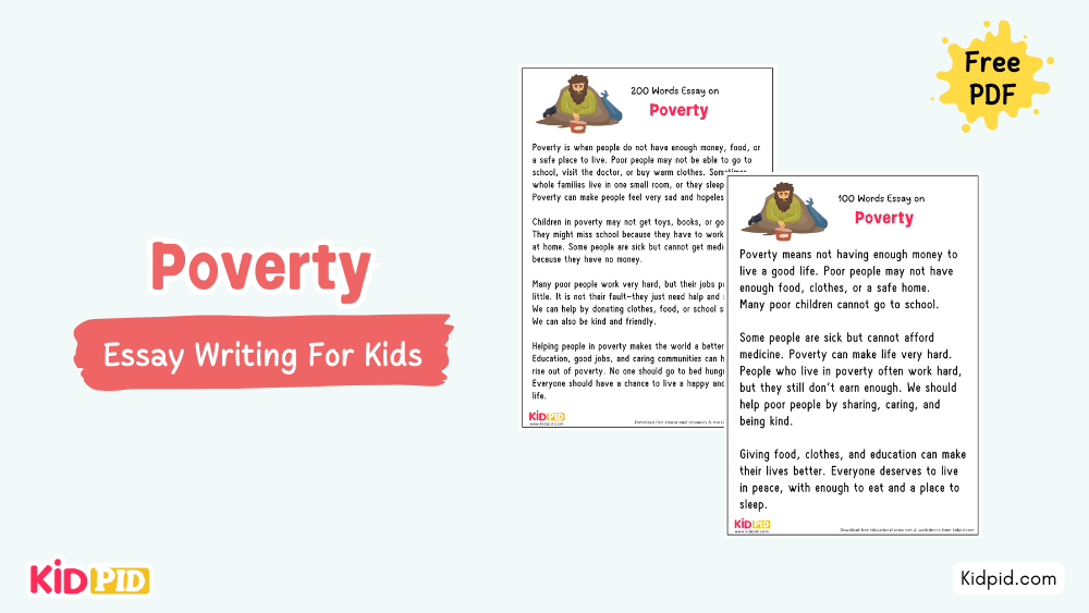 Poverty : Essay, 10 Pointers and Questions - Kidpid