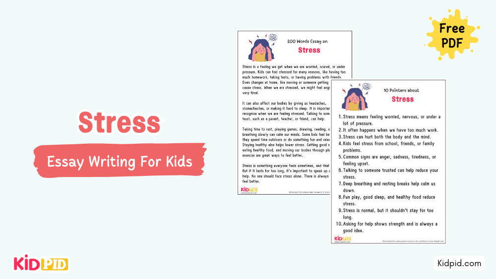 Stress : Essay, 10 Pointers and Questions - Kidpid