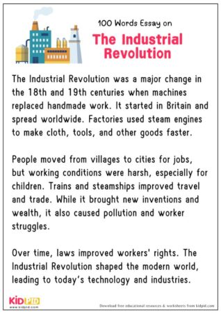 The Industrial Revolution : Essay, 10 Pointers & Questions - Kidpid