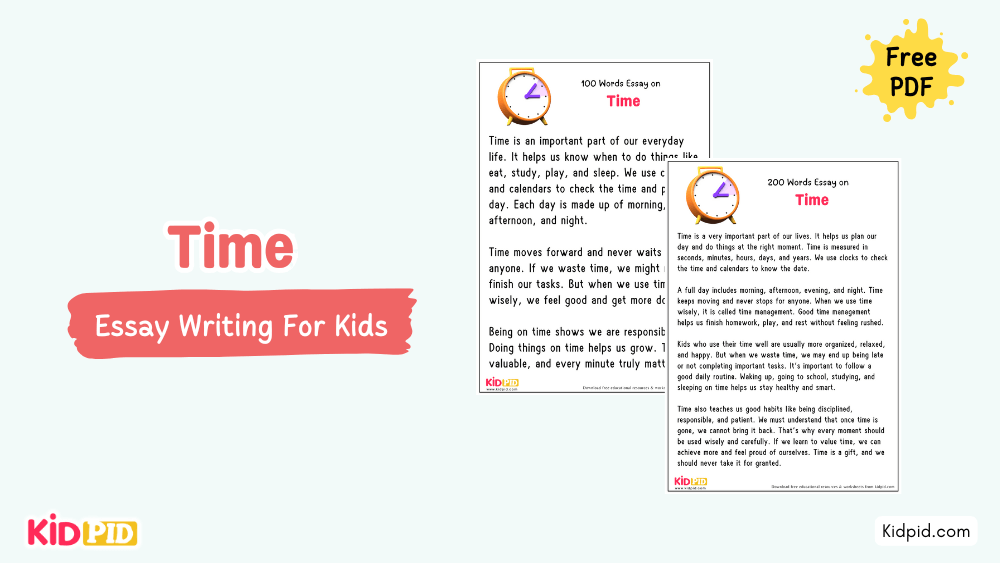Time : Essay, 10 Pointers and Questions - Kidpid