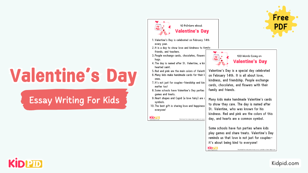 Valentine's Day : Essay, 10 Pointers & Questions - Kidpid