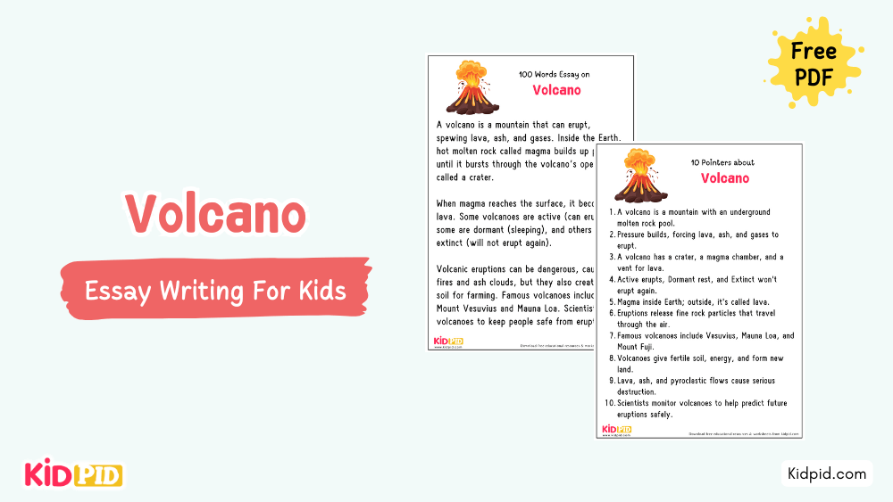 Volcano: Essay, 10 Pointers and Questions - Kidpid