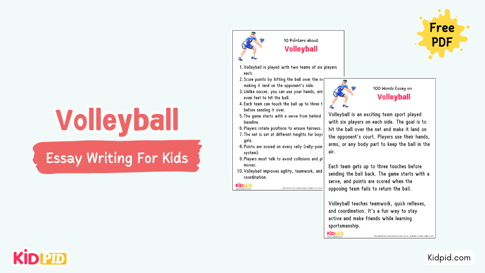 Volleyball : Essay, 10 Pointers & Questions - Kidpid