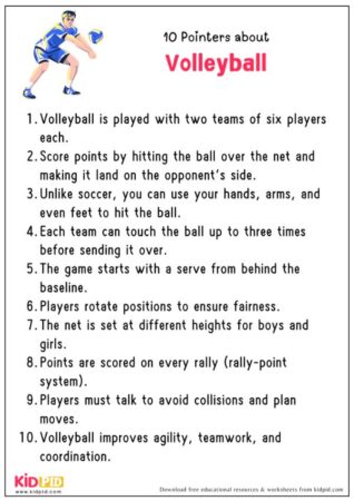 Volleyball : Essay, 10 Pointers & Questions - Kidpid