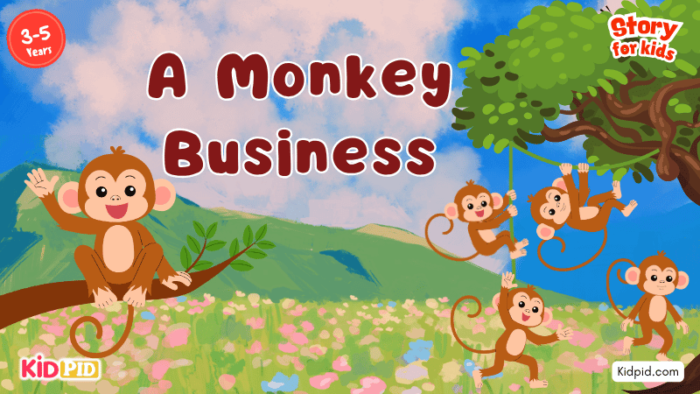A Monkey Business - Moral Story Book For Kids - Kidpid