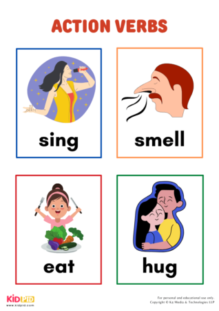 Action Verbs Book for Class 1 - Kidpid