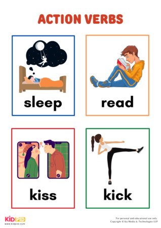 Action Verbs Book for Class 1 - Kidpid