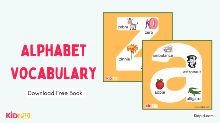 A to Z Alphabet Vocabulary - Kidpid