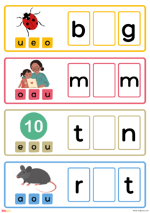 CVC Missing Vowels Workbook for Kids - Kidpid