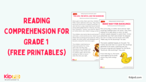 Easy Reading Comprehension For Grade 1 (Free Printables) - Kidpid