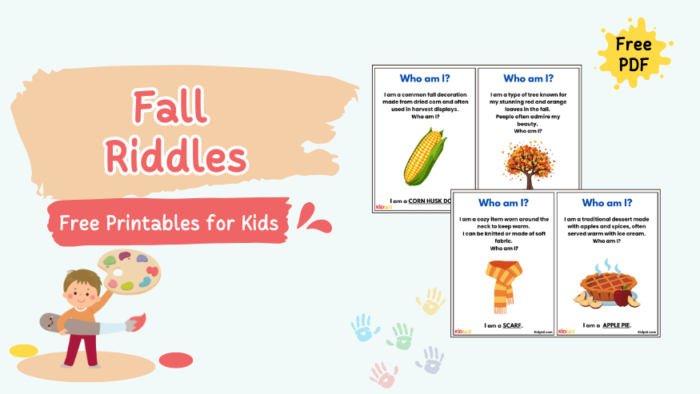 Fall Riddles For Kids (Free PDF Inside) - Kidpid