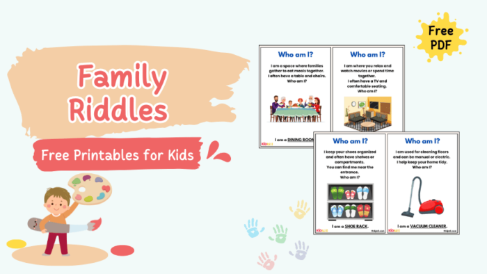 Family Riddles for Kids (Free Book PDF Inside) - Kidpid