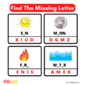 Find The Missing Alphabet Workbook for Grades 2 to 5 - Kidpid
